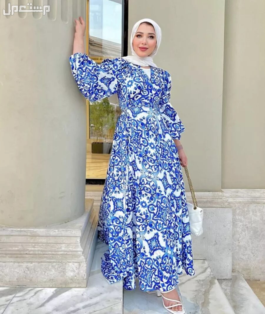 أجمل 10 موديلات فساتين طويلة فخمة للمحجبات 2024 - مستعمل